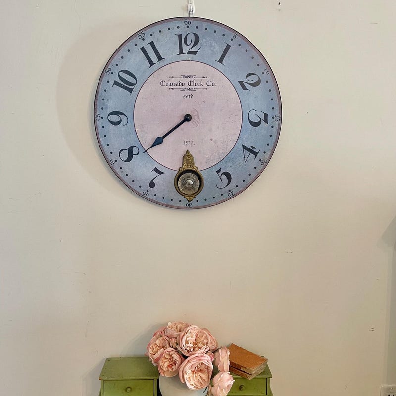 Shabby Chic Clock - Etsy