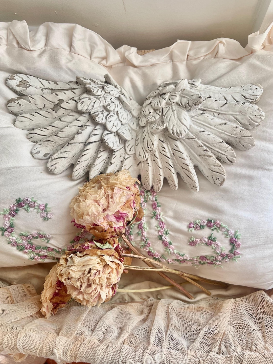 Rare Angel Wings Early 1900's French Procession Statue Salvage Wings ...