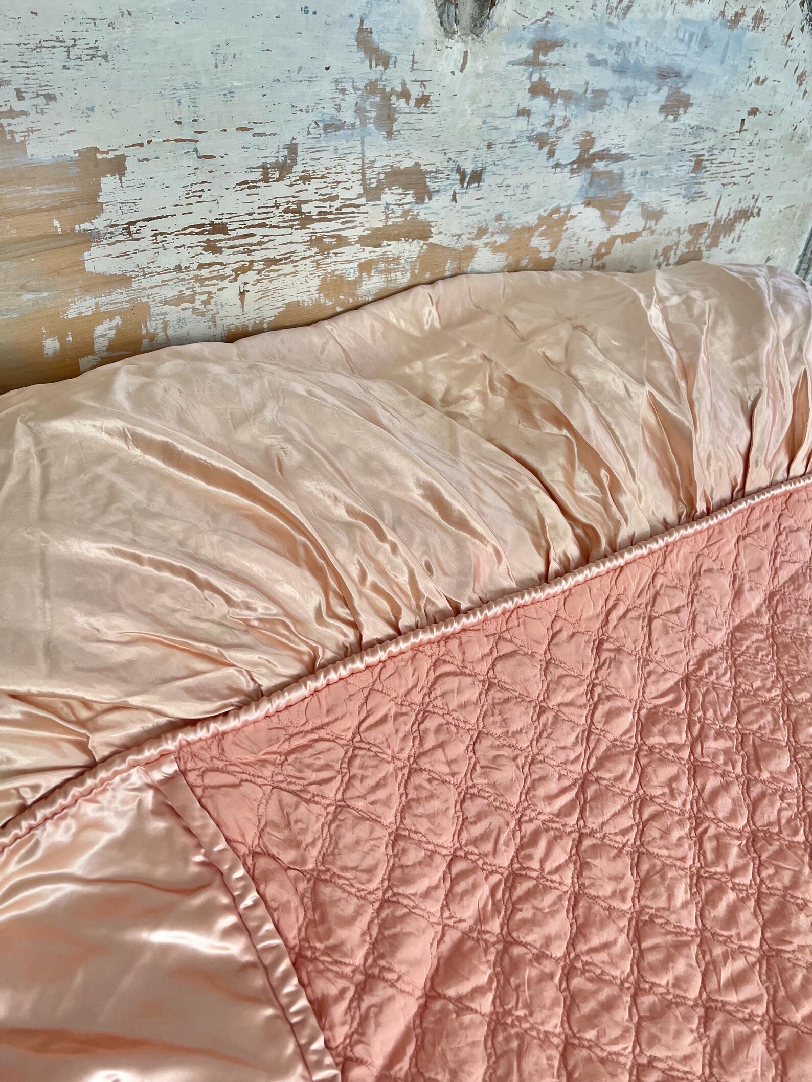 Sooo Gorgeous Rare PINK Cotton With Peach Silk Taffeta Cotton Lined ...