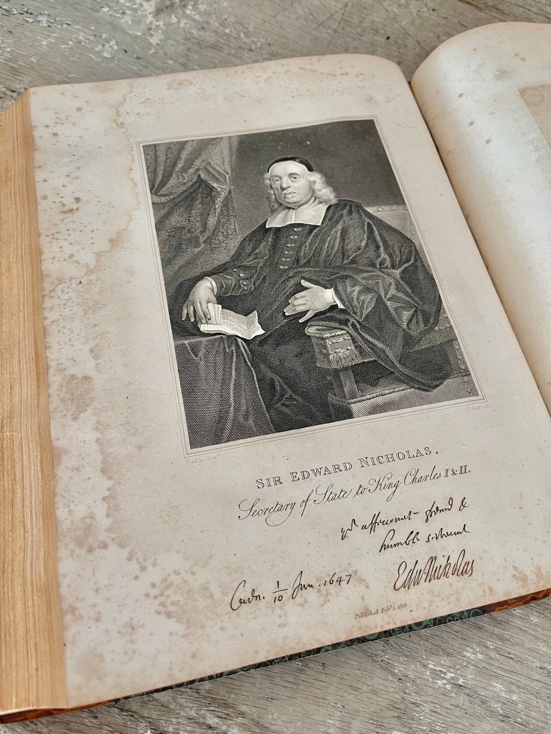 Rare! Set of Two 1819 Letters From King Charles and More 5 Lb Coffee ...