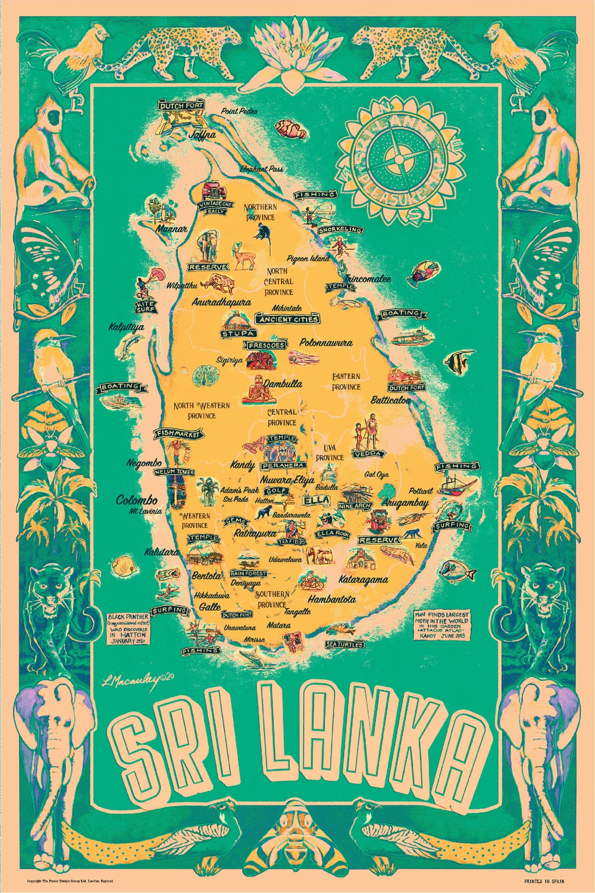 Sri Lanka 21st Century Pleasure Map, Ella, 2020 jade. - Etsy