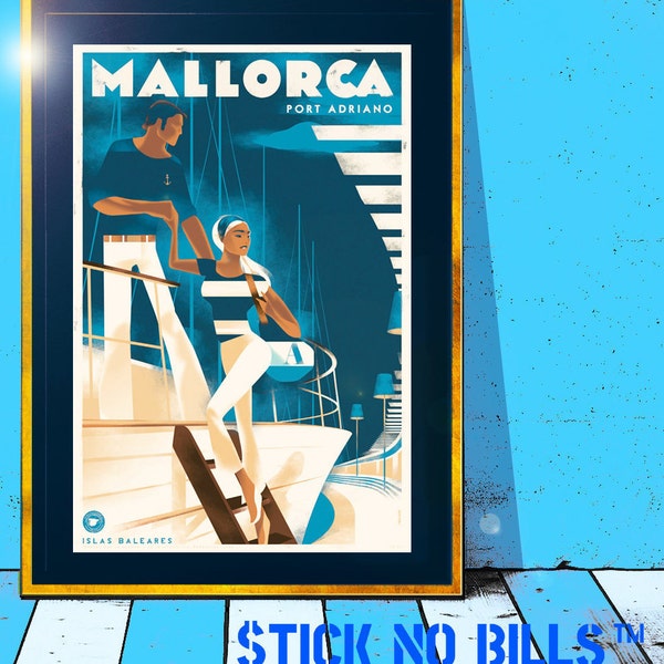 Palma Mallorca Vintage Poster - Etsy