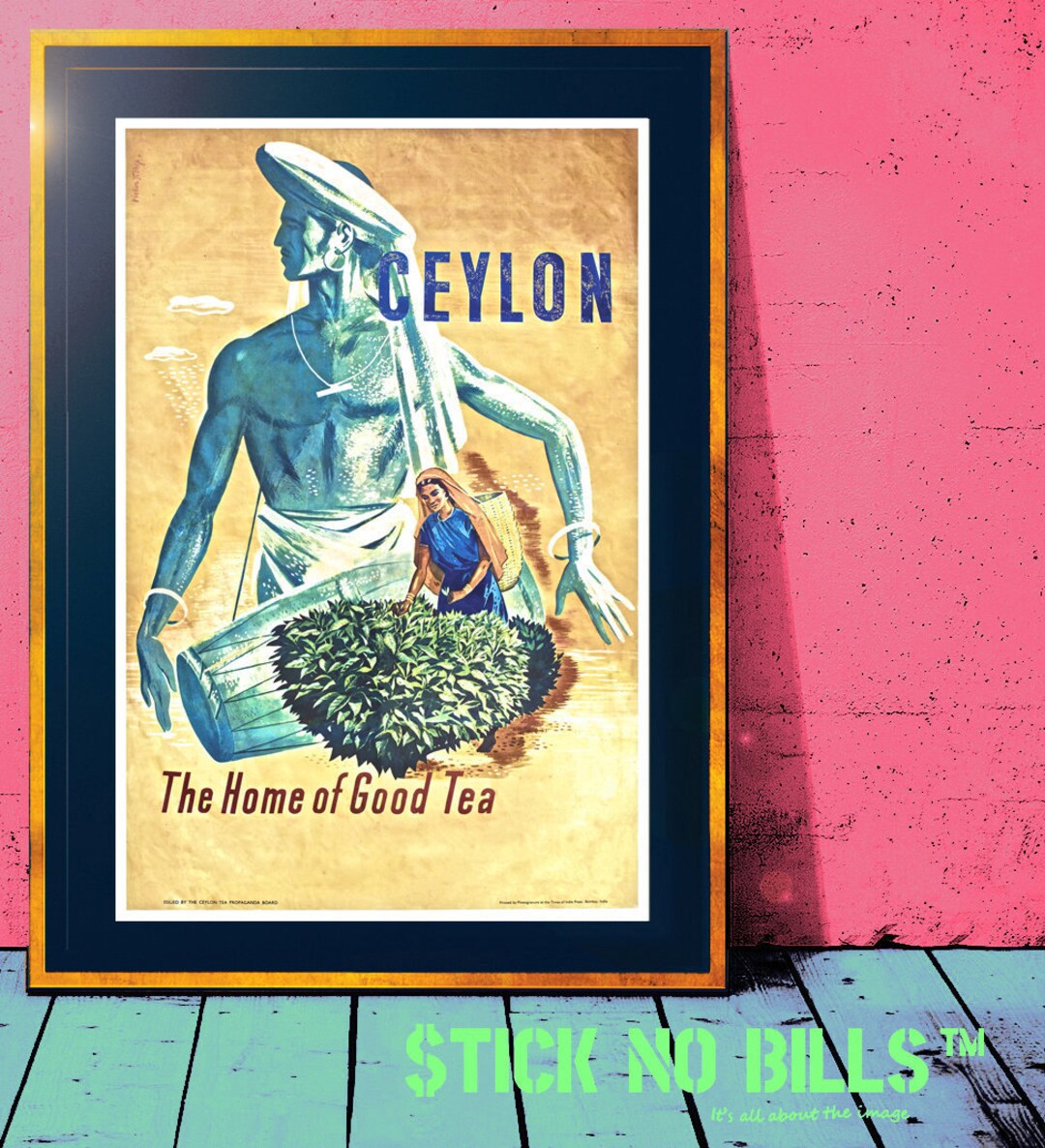 Super A1 Travel Poster Ceylon Sri Lanka Ceylon Home of - Etsy