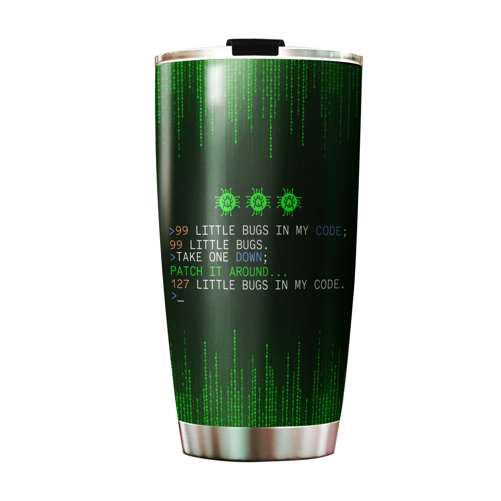 99 Little Bugs in My Code Tumbler. Programmer Tumbler, Developer Tumbler Debugging Tumbler - Etsy