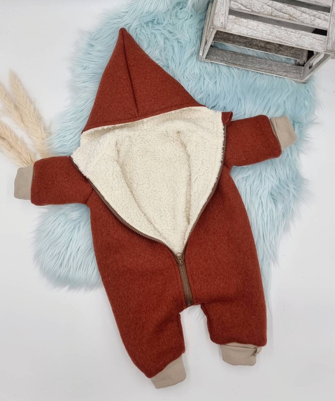 Boiled Wool Suit / Boiled Wool Overall for Children and Babies, Lined ...