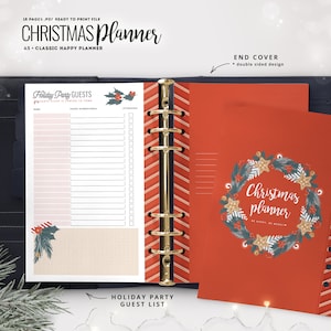 Christmas Planner Printable, Christmas A5 Planner, Happy Planner ...