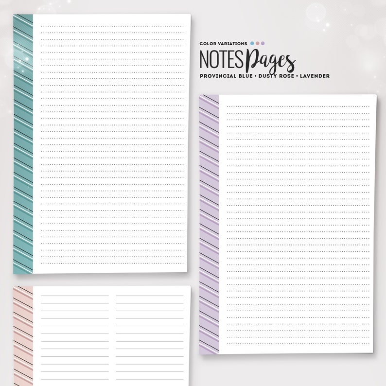 Printable Note Pages A5 Dot Grid A5 Lined Pages Classic - Etsy