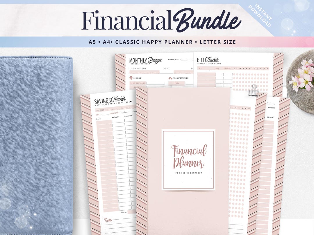 Financial Planner | Budget Tracker | A5 Finance Insert | Classic HP ...