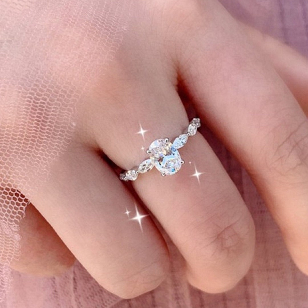 Dainty Bridal Ring, Engagement Ring, Delicate Ring, Wedding Ring ...