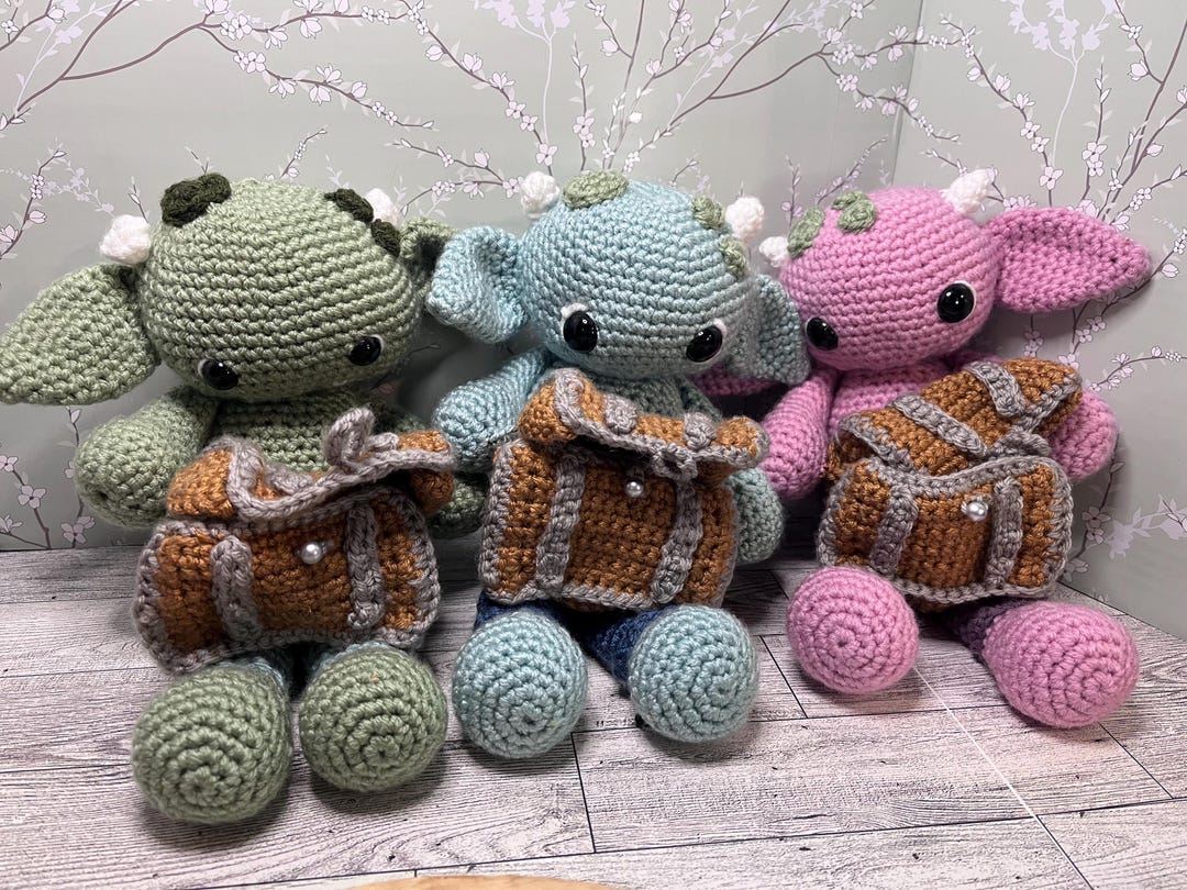 Adorable Crochet Plush Dice Goblin With Treasure Chest. Dnd Dice Holder. Finished Product - Etsy