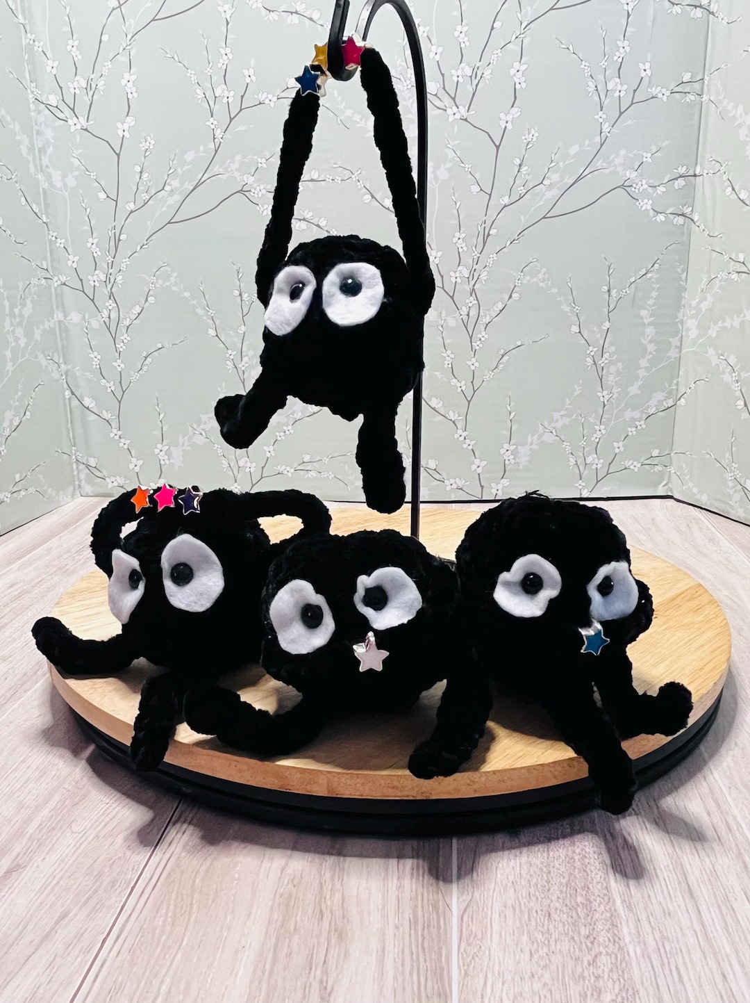 Crocheted Plush Soot Sprites – Whimsical Handmade Decor and Companions ...