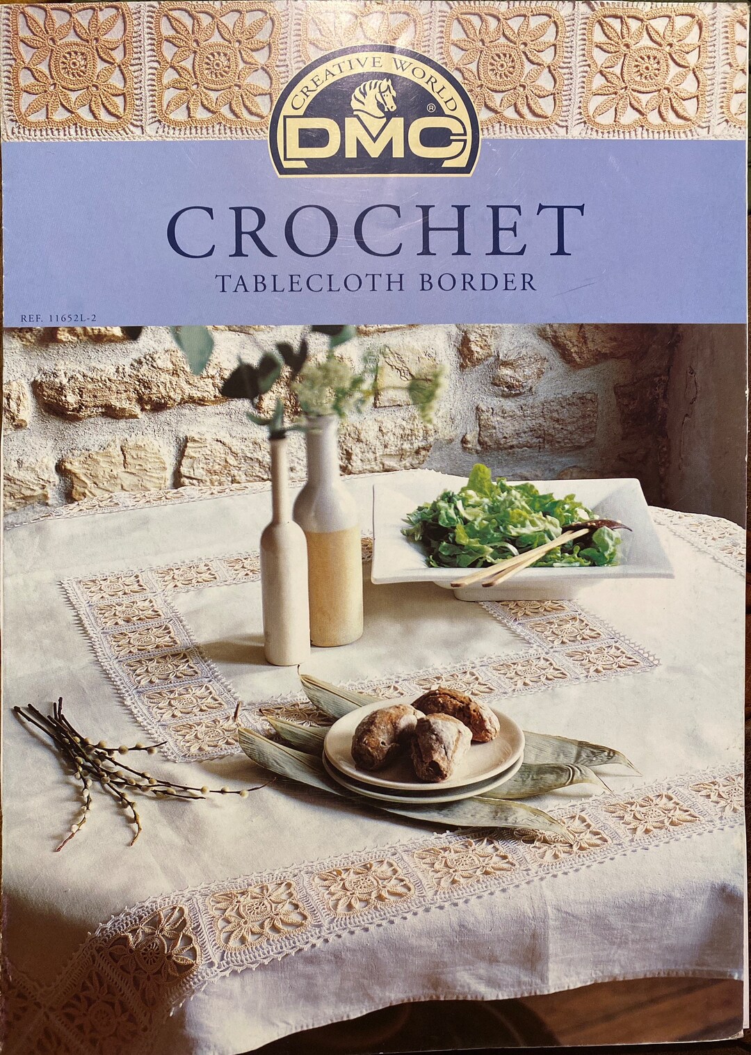 Vintage and Rare DMC Crochet Tablecloth Borders Pattern. ONE ONLY - Etsy