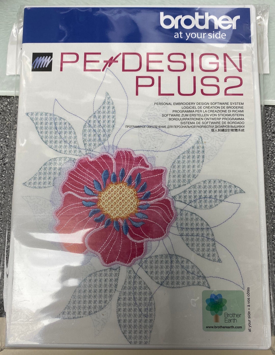 Brother PE Design Plus 2 Embroidery Digitizing Software. 35 Fonts and ...