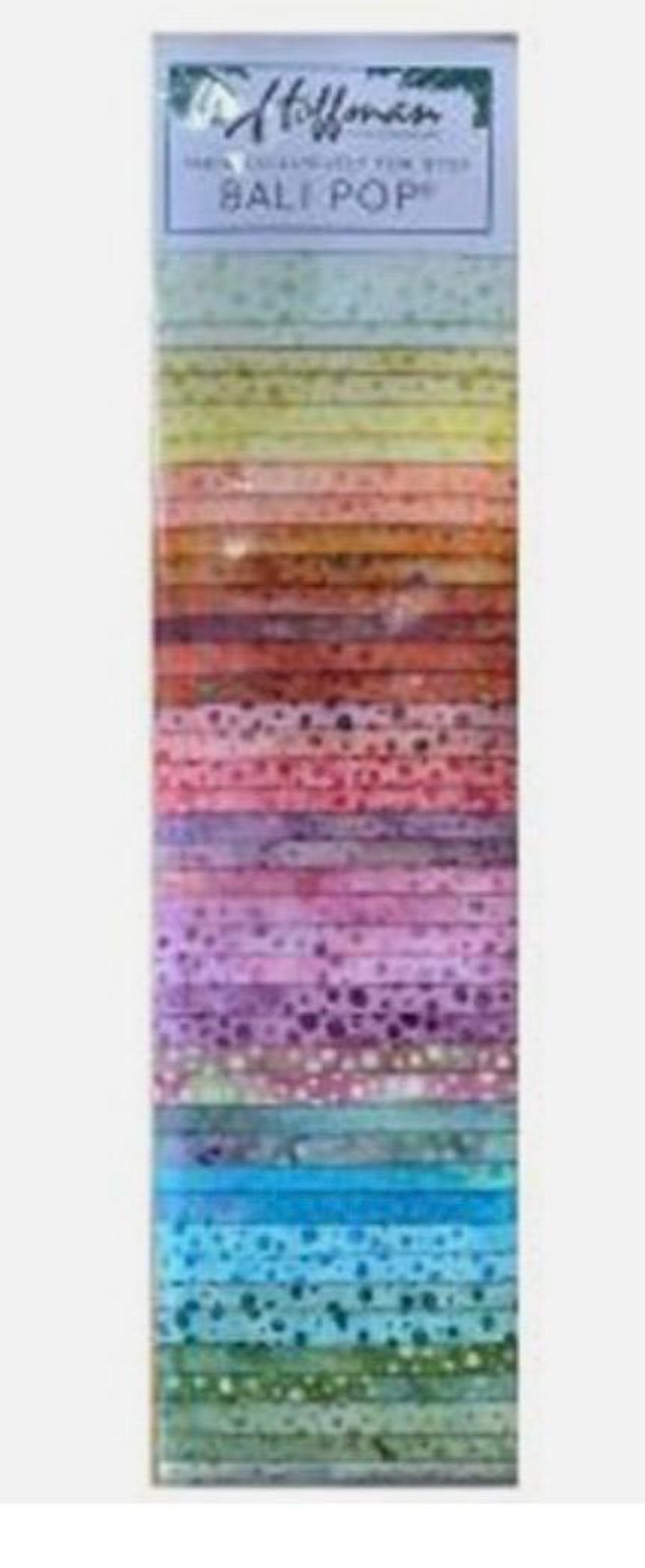 Hoffman Bali Pop Batik Fabric Strips, Pastel Cotton Precuts - Etsy