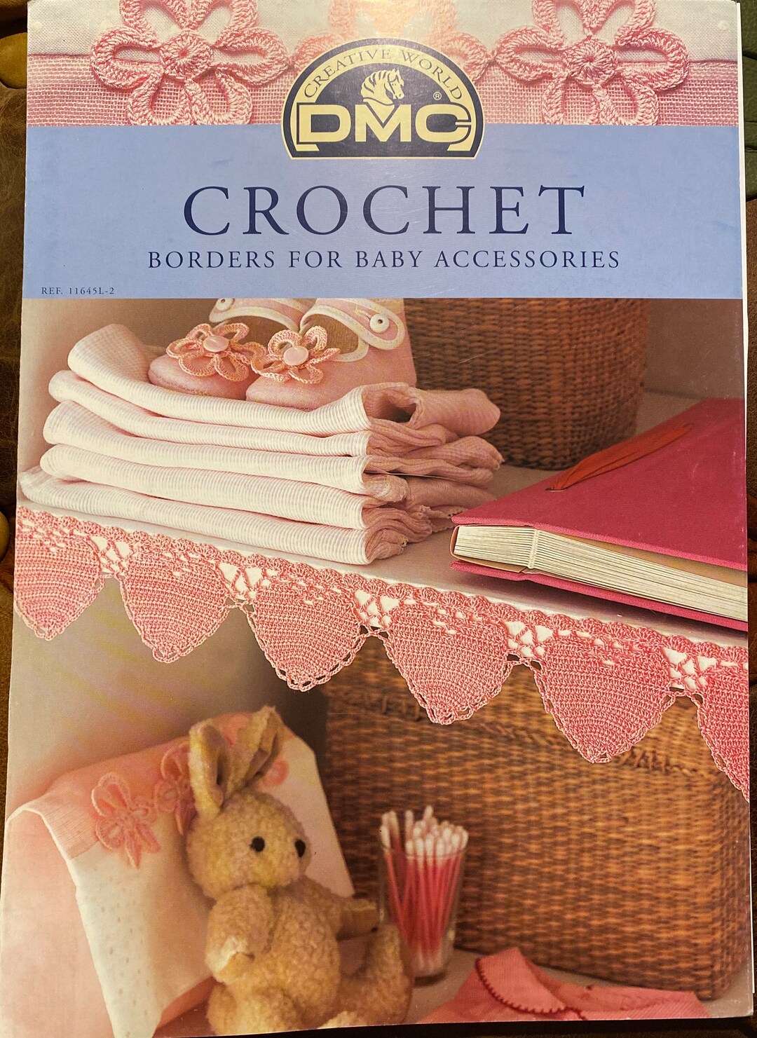 Vintage and Rare DMC Crochet Borders for Baby Accessories Pattern ...