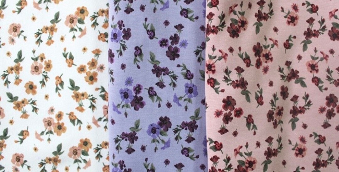 Cottage Core Floral Fleece Fabric, Cream or Rose – 145cm Wide - Etsy