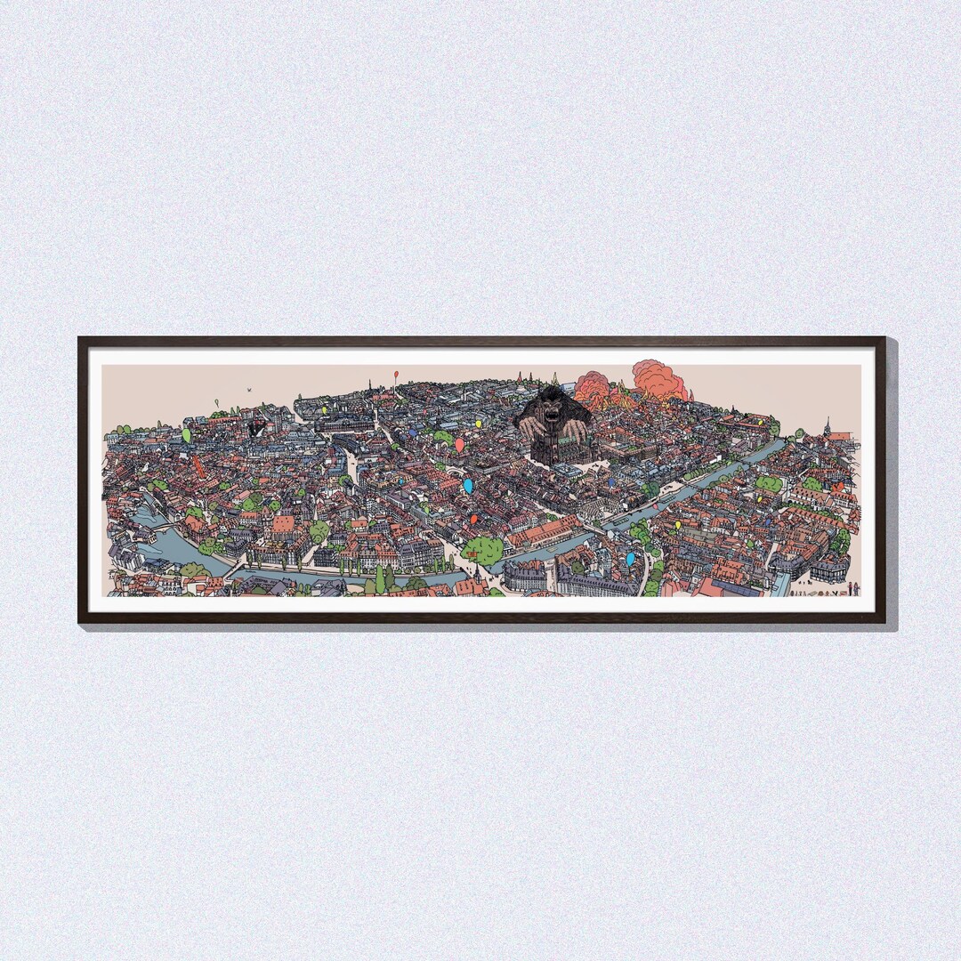 Hans Flees / Aerial View / Fun Game / Seek and Find / Strasbourg - Etsy
