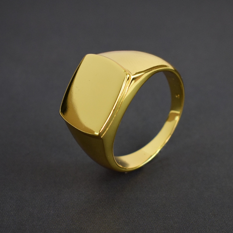 Mens Signet Rings Gold - Etsy