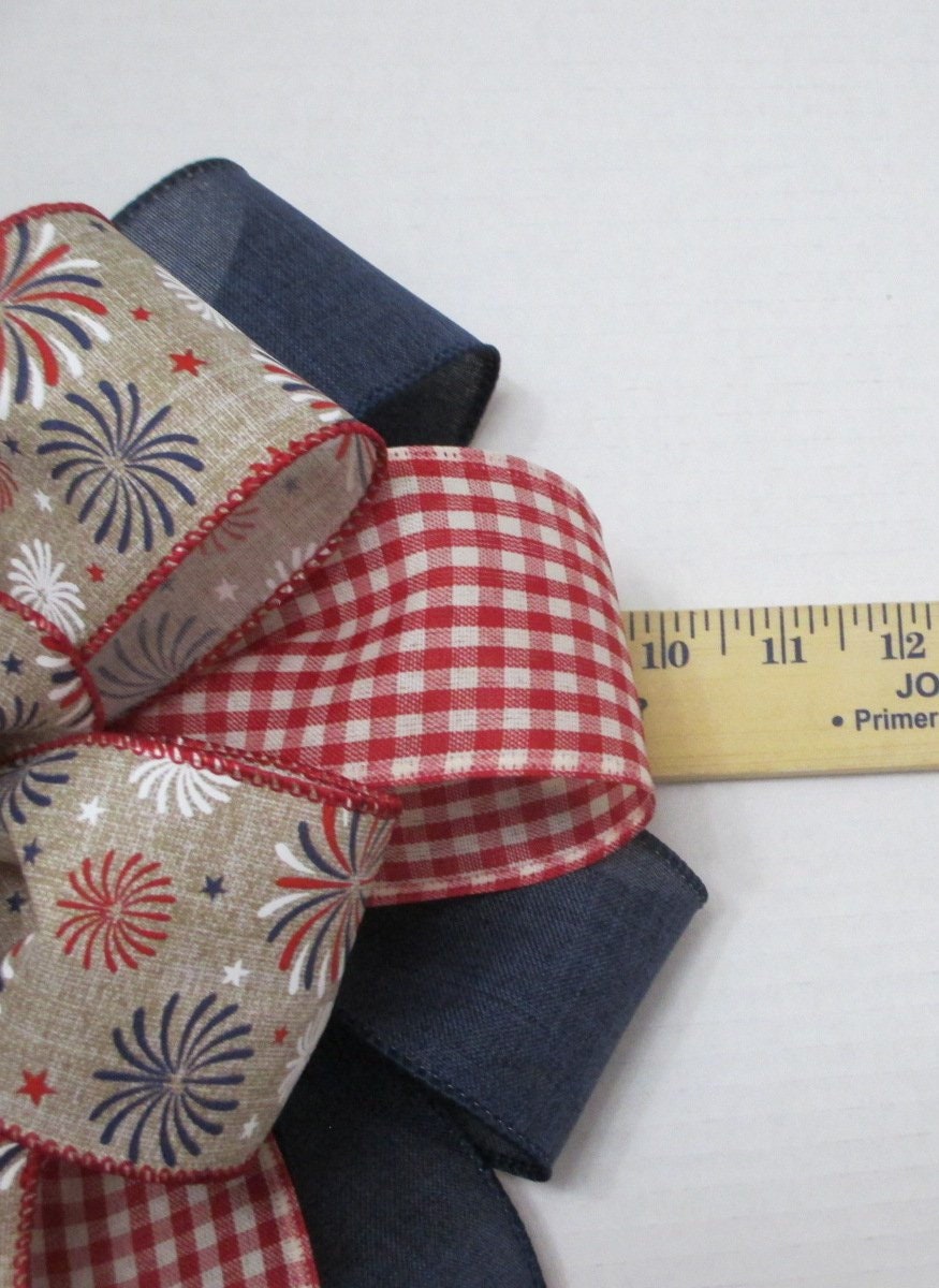 My Favorite Fireworks Bow 10 Patriotic Bow - Etsy