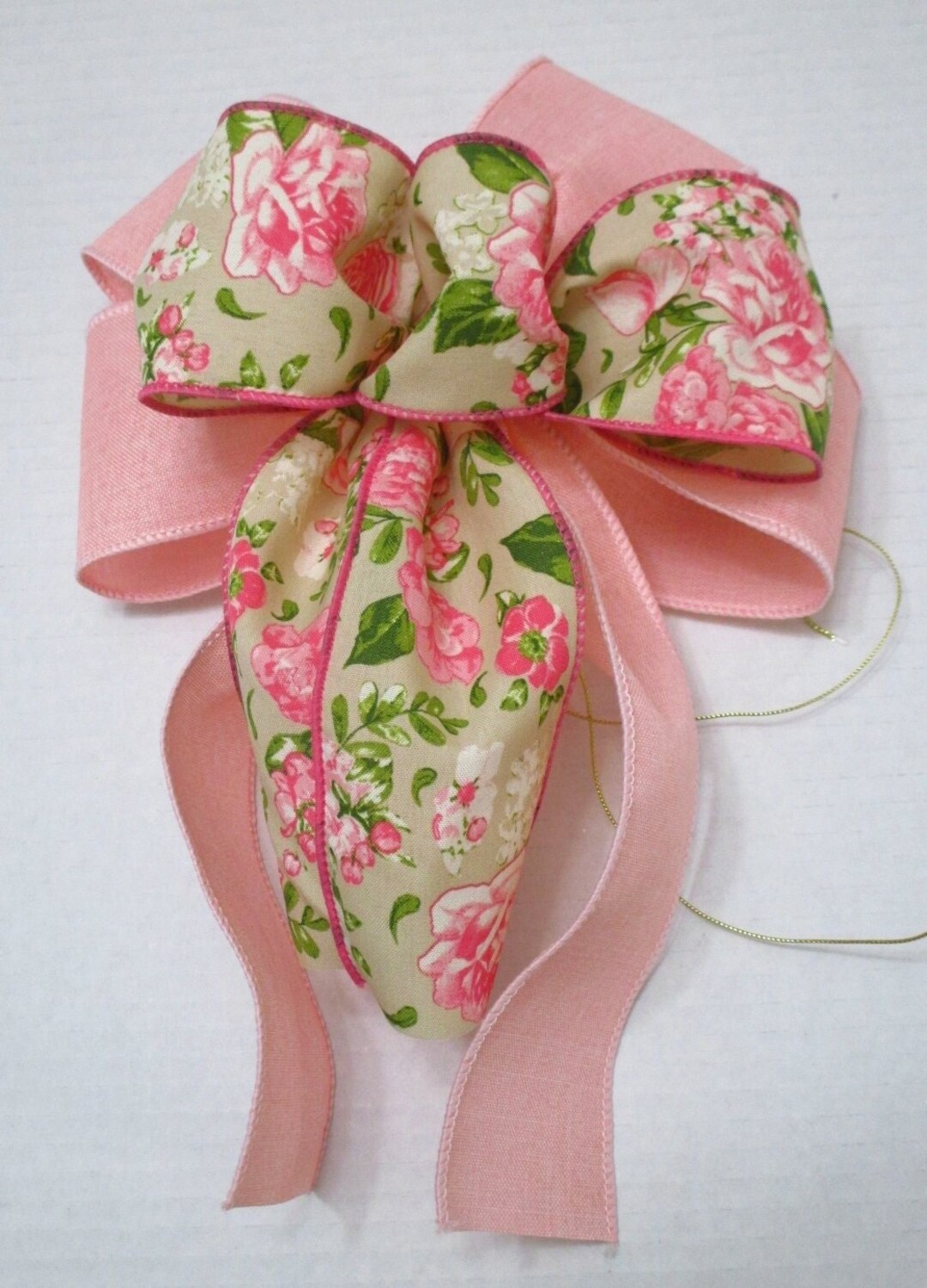 Small Roses Roses Everywhere Bow - 8" Bow - (10" Available) - Etsy