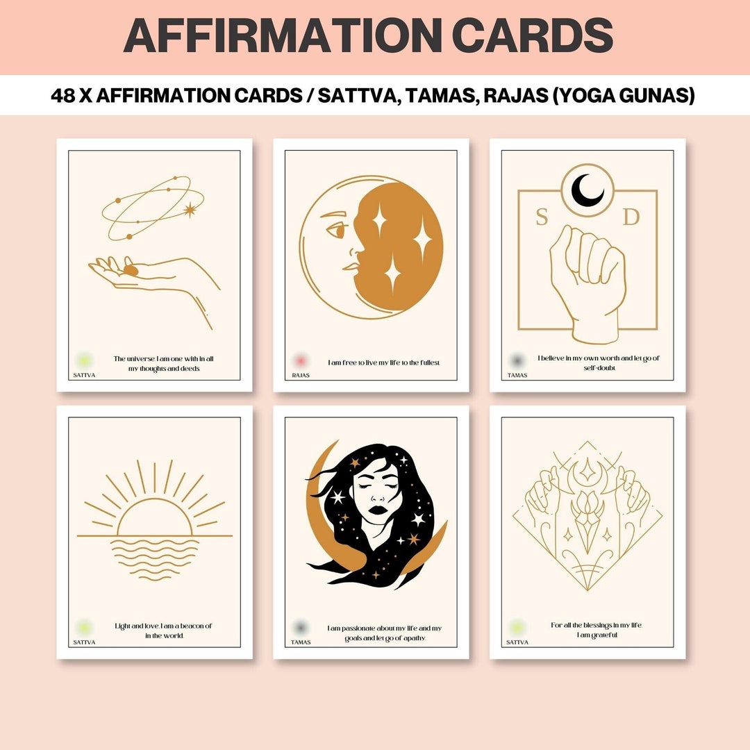 Affirmation Cards, Printable Cards, Motivational Cards, Positivity ...
