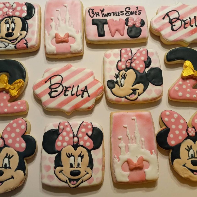 Minnie Mouse Cookie - Etsy