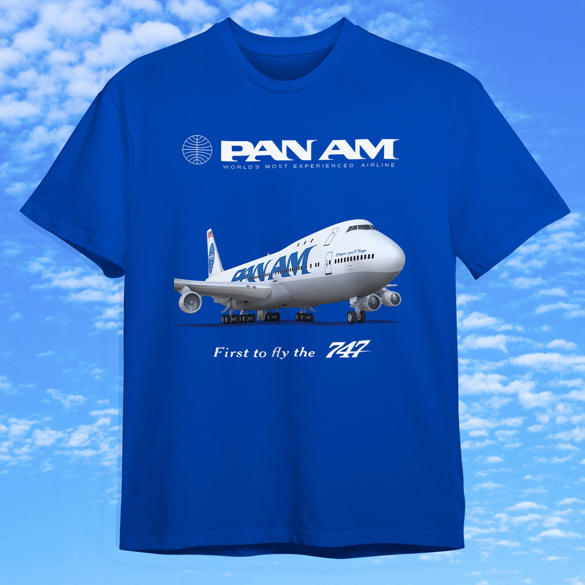 Pan Am B-747 "juan Trippe" Shirt Sizes Medium-3xl - Etsy