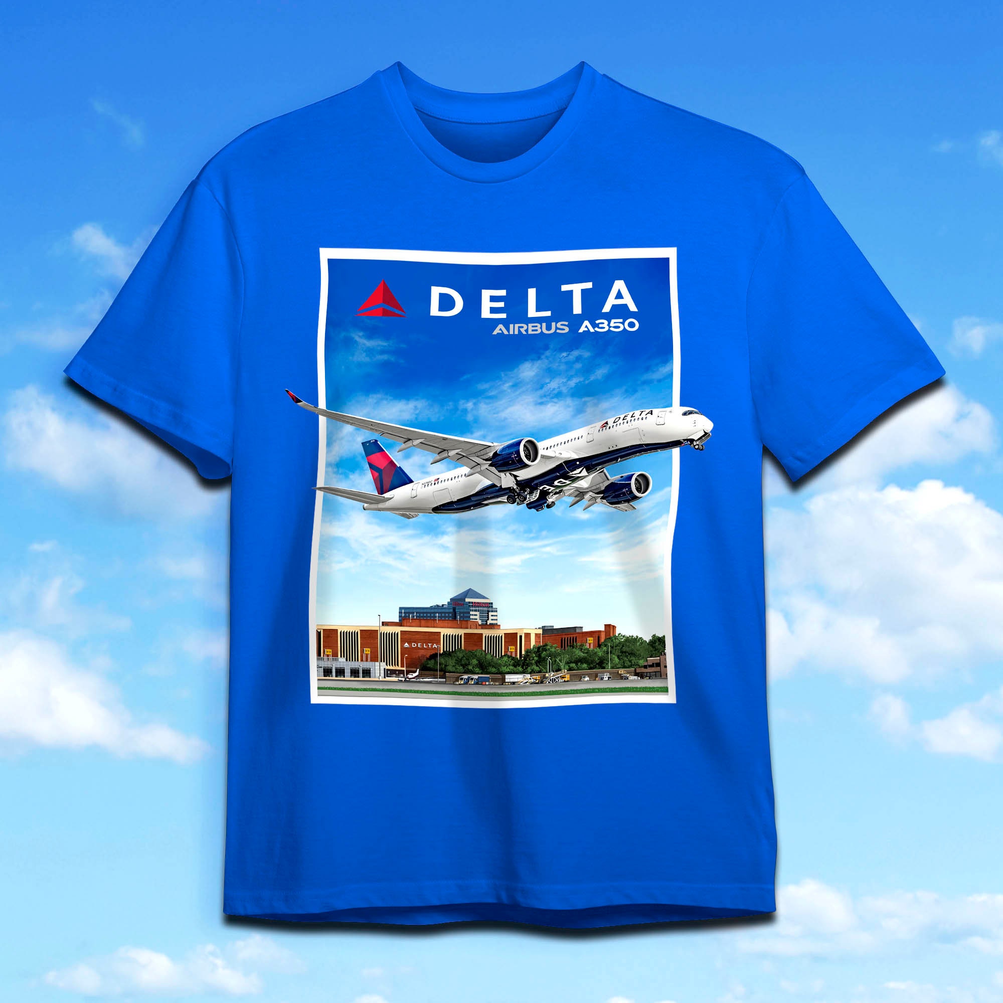 Delta Air Lines A-350 T-shirt Sizes Medium-xxl - Etsy