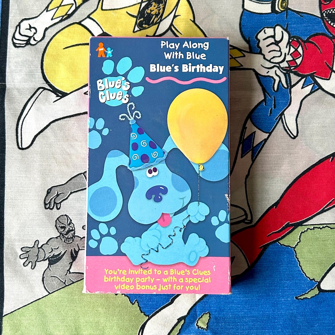 Blue's Clues Play Along With Blue - Blue's Birthday (VHS, 1998) Nick Jr ...