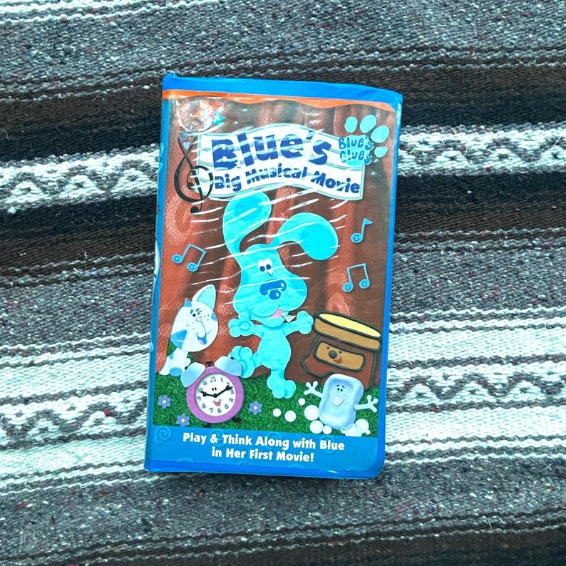 Blue’s Big Musical Movie VHS 2000 Nickelodeon Blue’s Clues Original ...