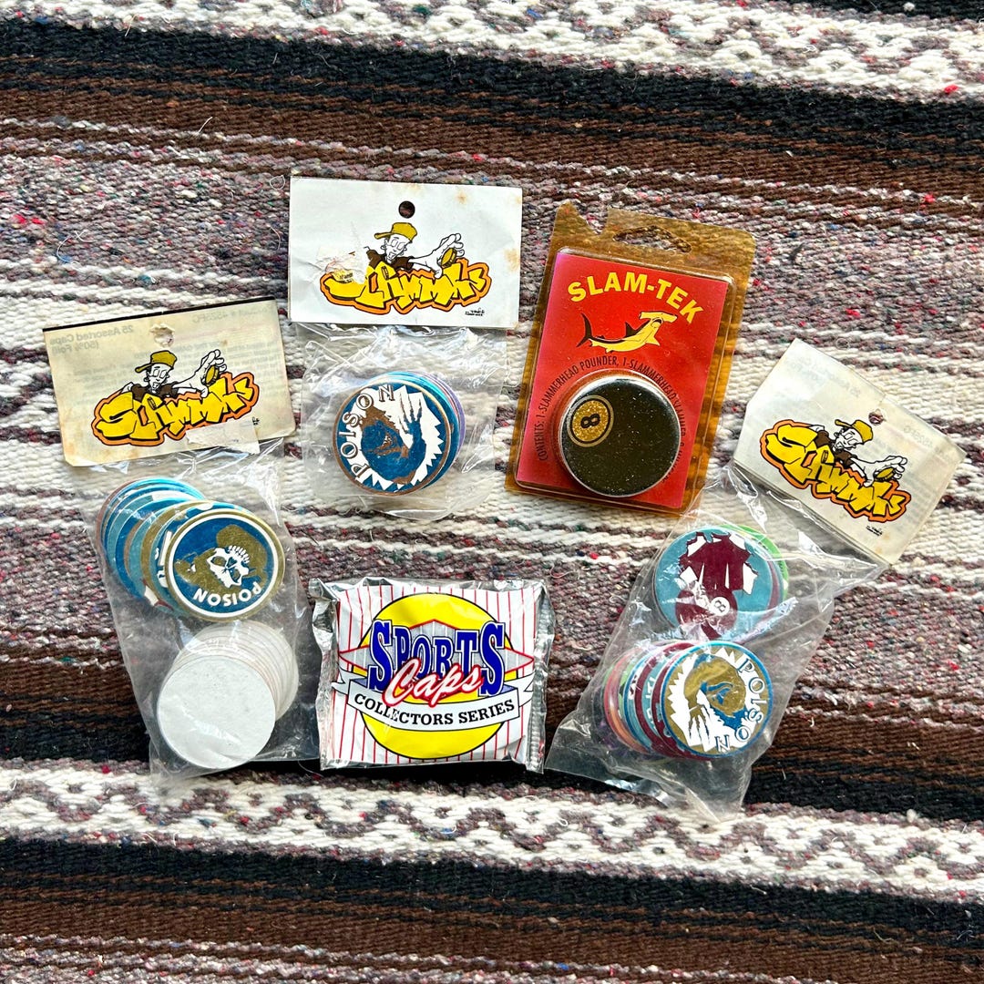 Vintage 90s Pogs and Slammer Game New Sealed Packs Lot of 5 - Etsy