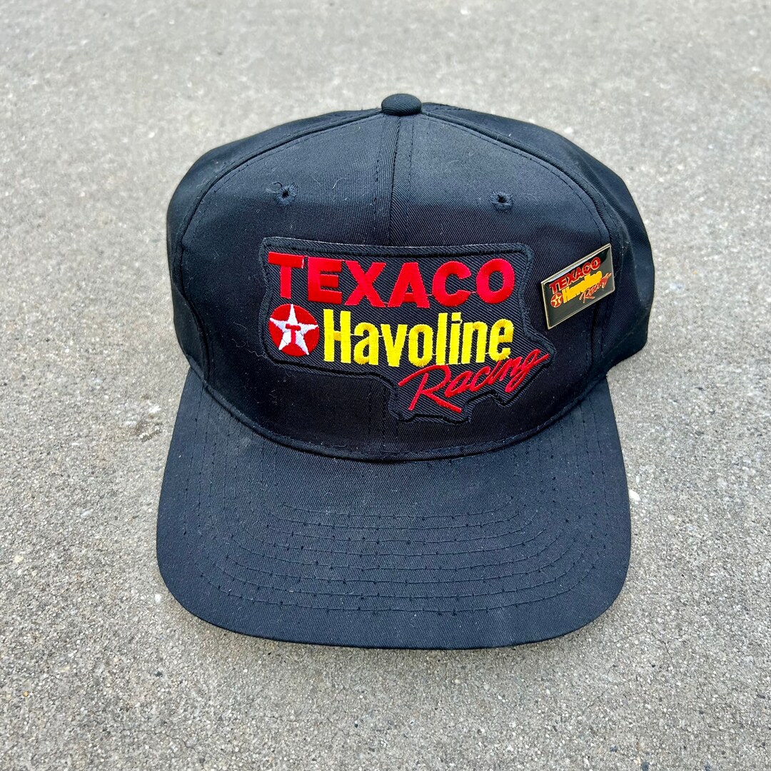 90s Vintage Texaco Havoline Racing Snapback Hat With Hat Pin - Etsy