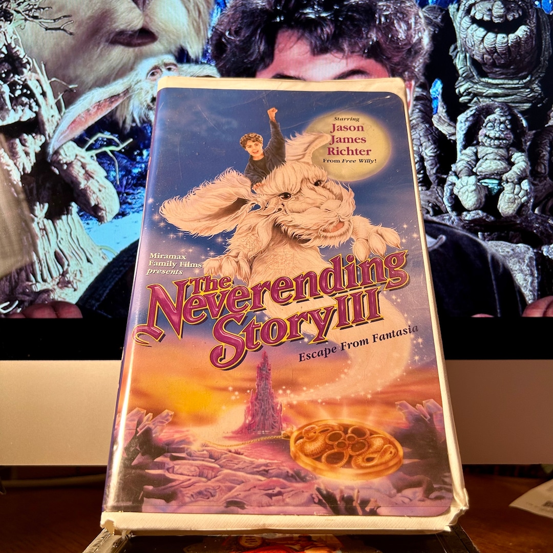 The Neverending Story III: Escape From Fantasia VHS Tape 1996 • Vintage ...