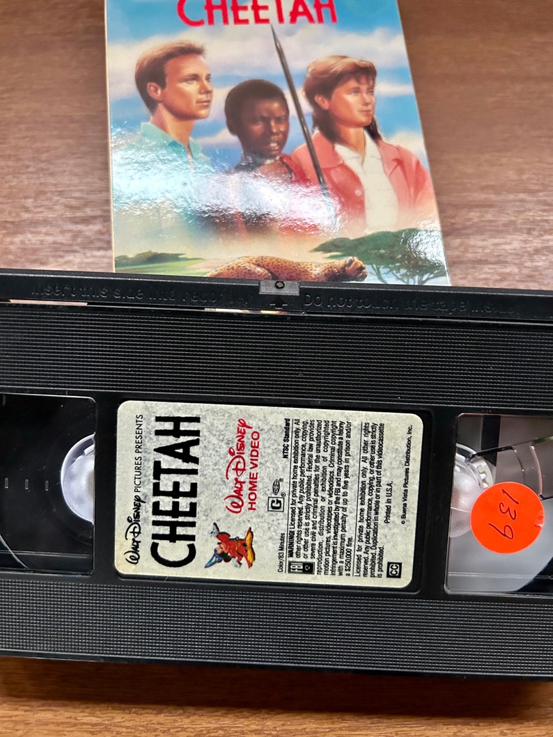 Walt Disney's Cheetah (1989, Vhs) Family, Adventure - Etsy
