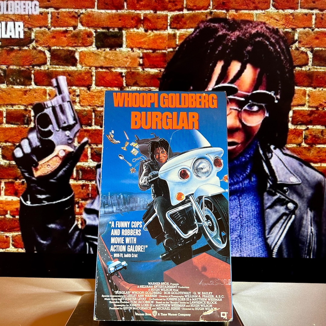 Burglar VHS Tape 1987 • Whoopi Goldberg Comedy Crime Movie • Vintage ...