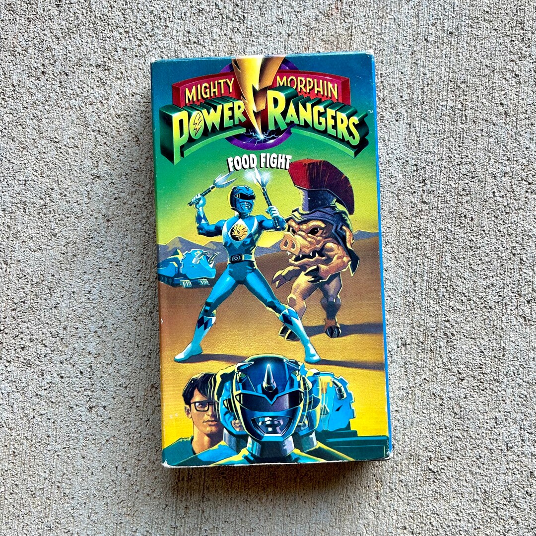Mighty Morphin Power Ranger - Food Fight (1993, VHS) TV Show 90s Sitcom ...