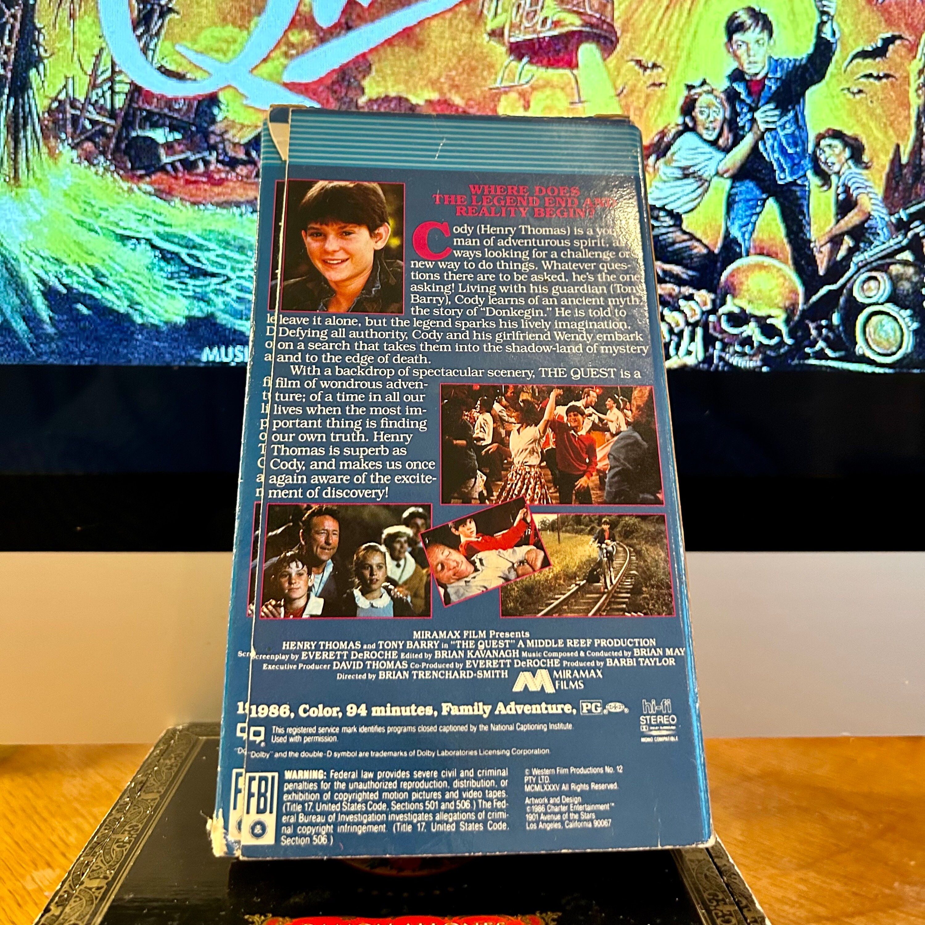 The Quest vhs 1986 Henry Thomas - Etsy
