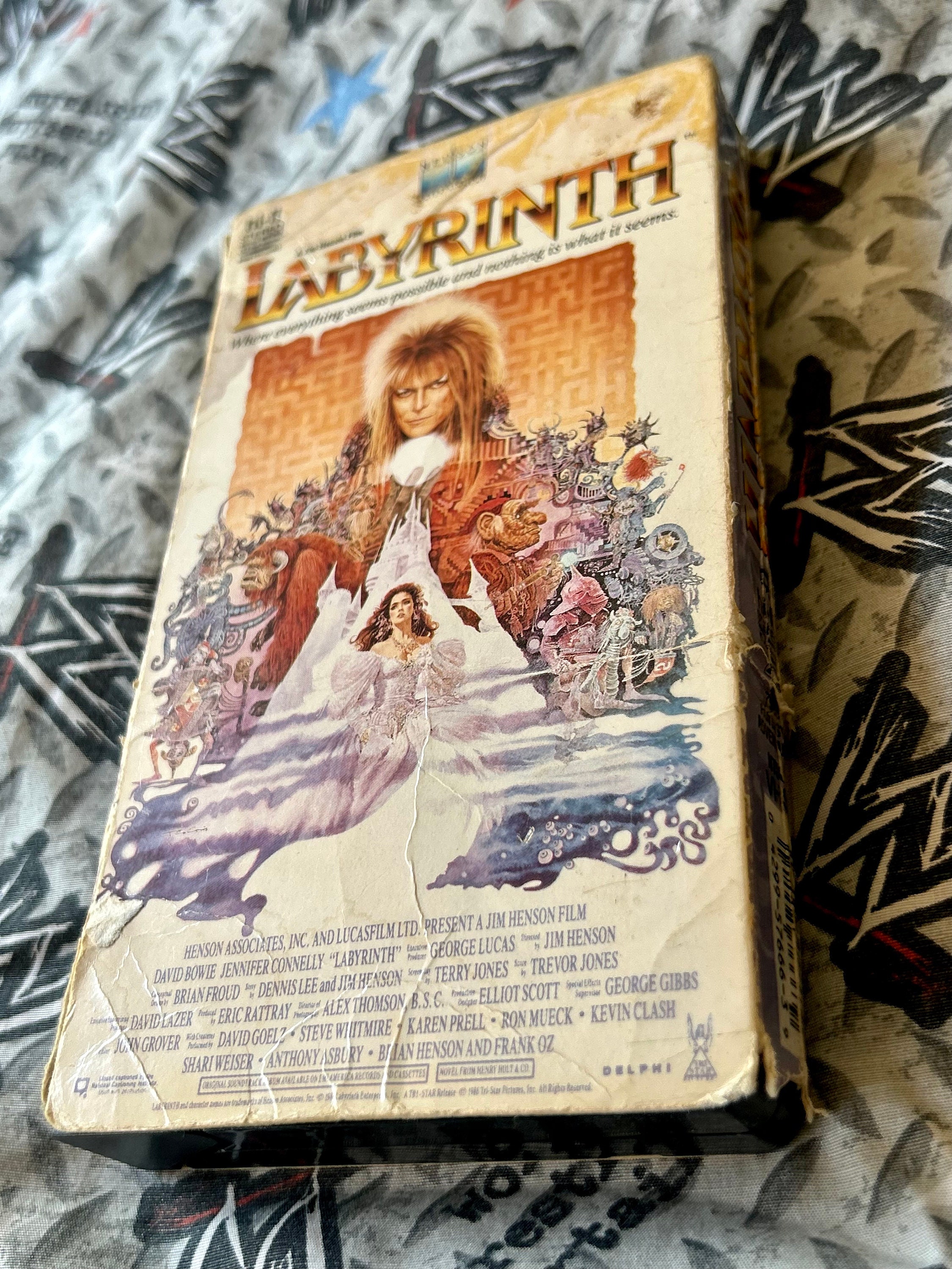 Labyrinth 1986 VHS David Bowie Original Case - Etsy