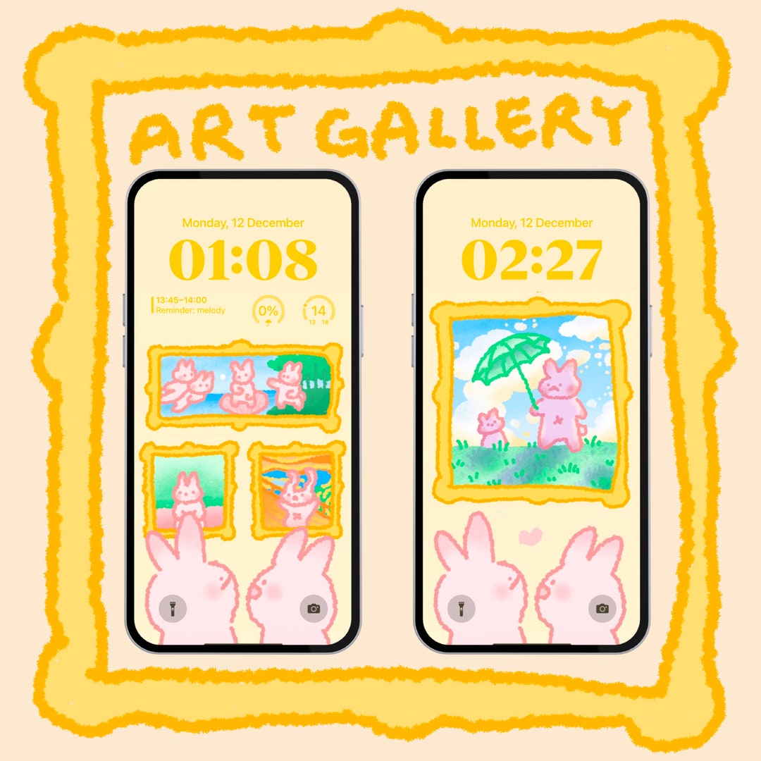 Cute Art Gallery Date Icon Pack, Widgets Ios 16, for iPhone Andriod ...