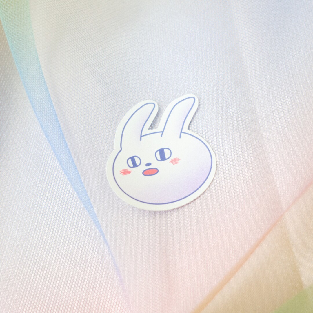 Shook Bunny Sticker - Etsy