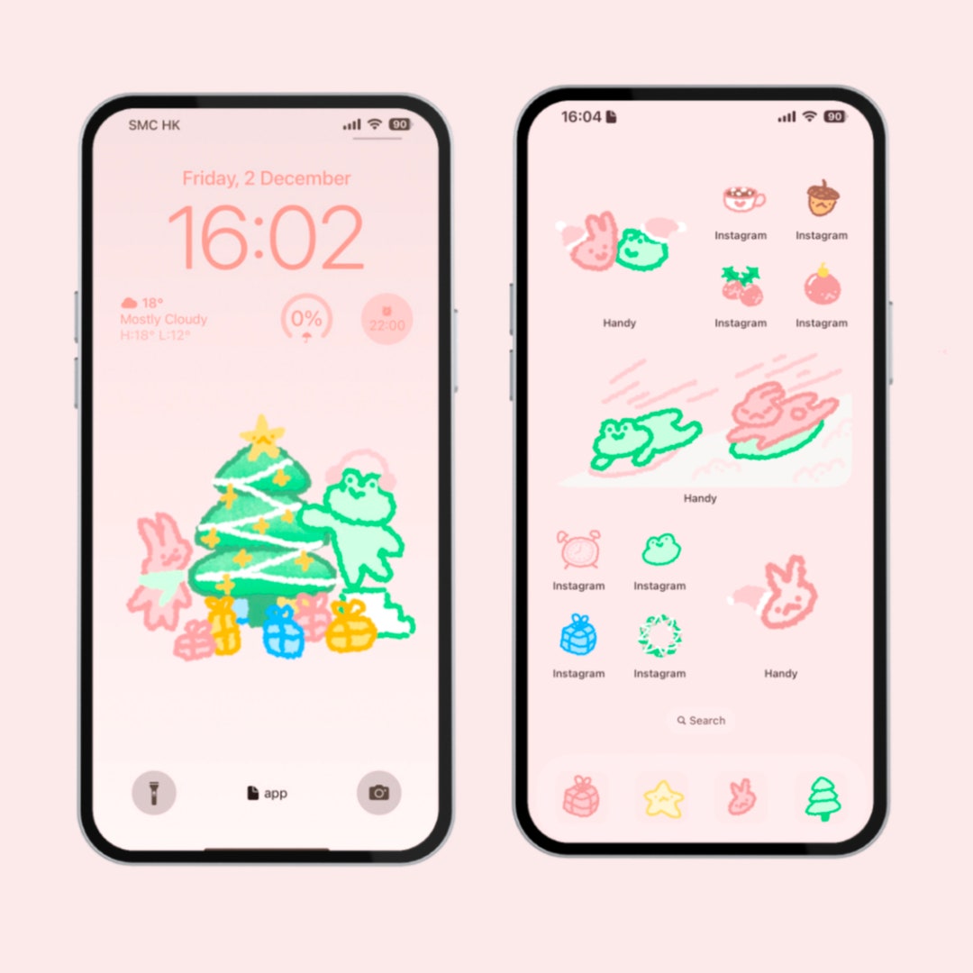 Little Frog Christmas Cute Icon Set, Cute Icons, Ios and Android App ...