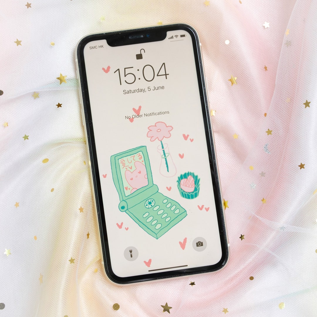 Love From Flip Phone Cute Icon Set, Cute Icons, Ios and Android App ...