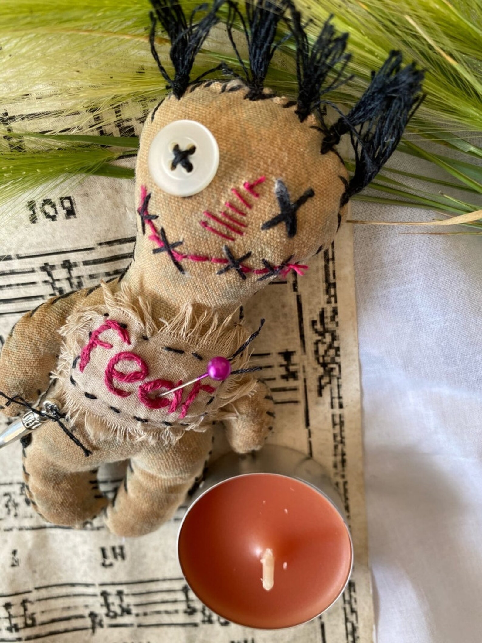 Voodoo doll fear scary doll doll handmade doll fortune | Etsy