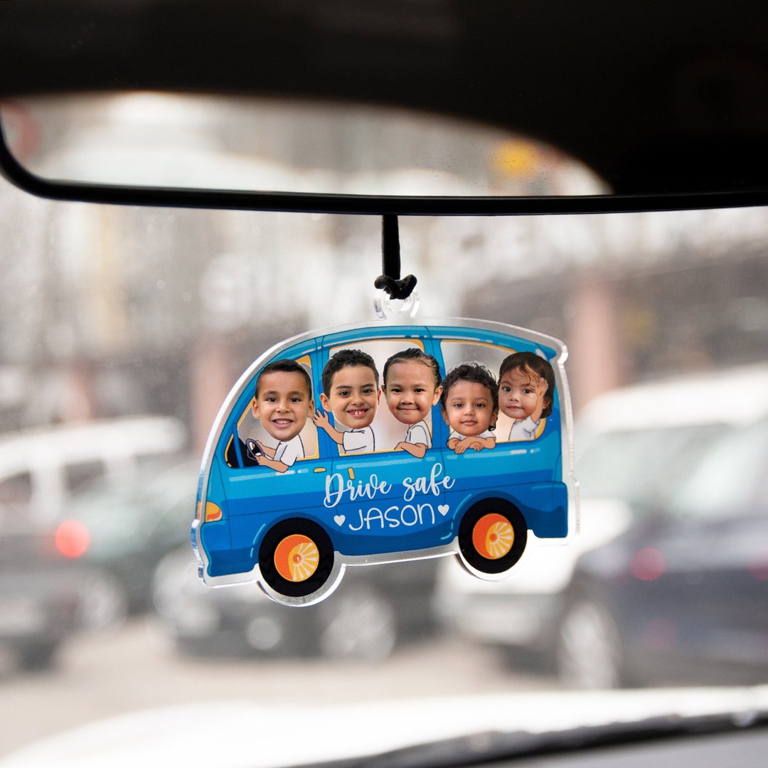 Car Ornament With Baby Photos, Dad's Gifts From Wife, Custom Car ...