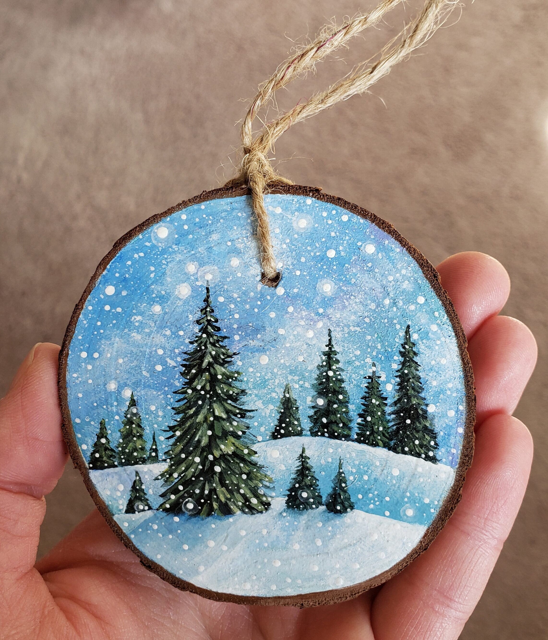 Hand Painted Wisconsin Ornament Cabin Decor Northwoods Art - Etsy