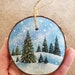 Hand Painted Wisconsin Ornament Cabin Decor Northwoods Art - Etsy