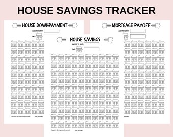 House savings chart | Etsy