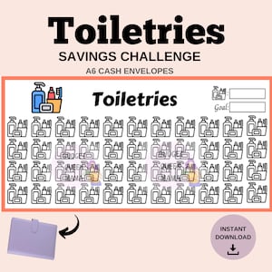 Toiletries Challenge Cash - Etsy
