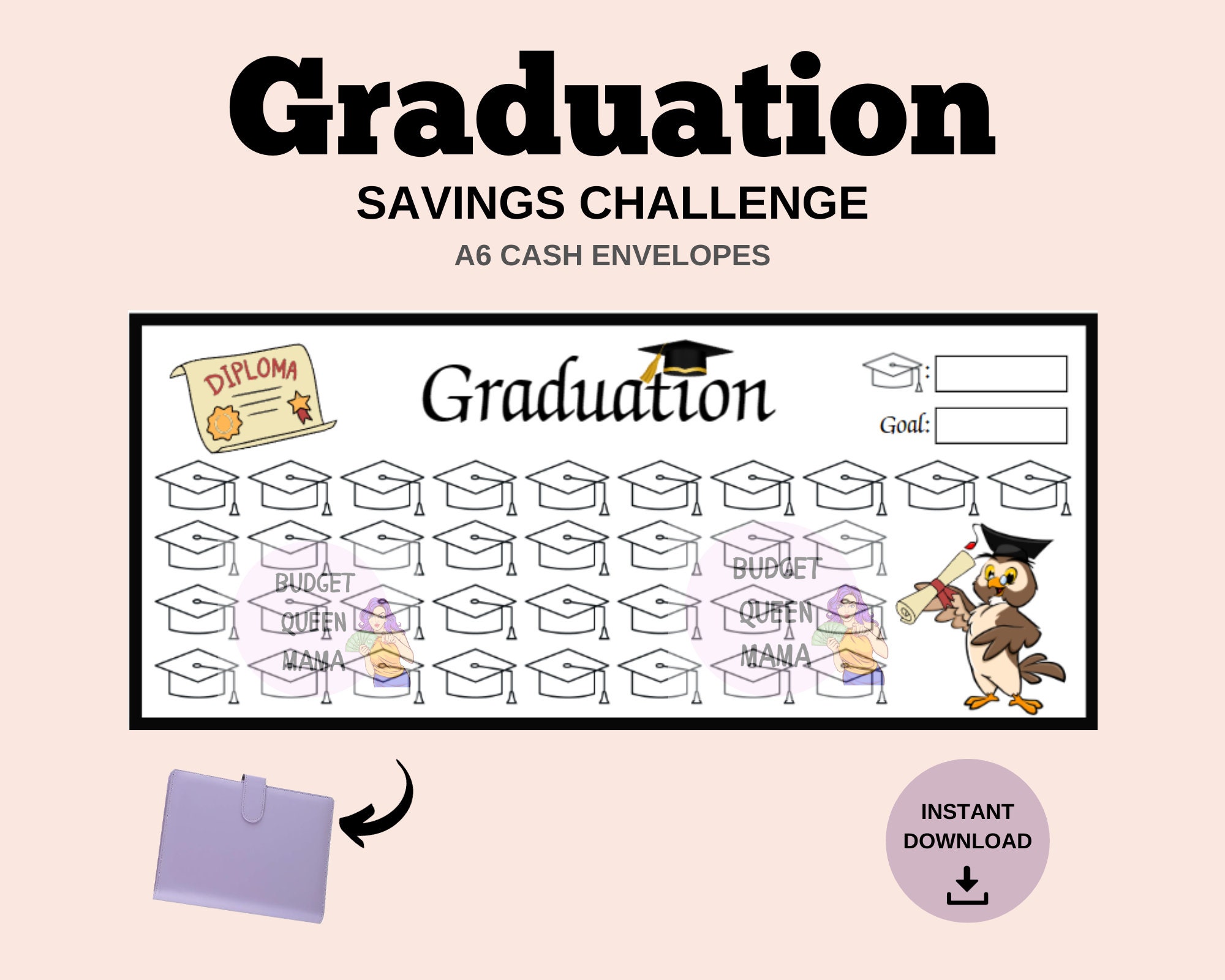 Graduation Tracker Graduation Savings Challenge for A6 Cash - Etsy