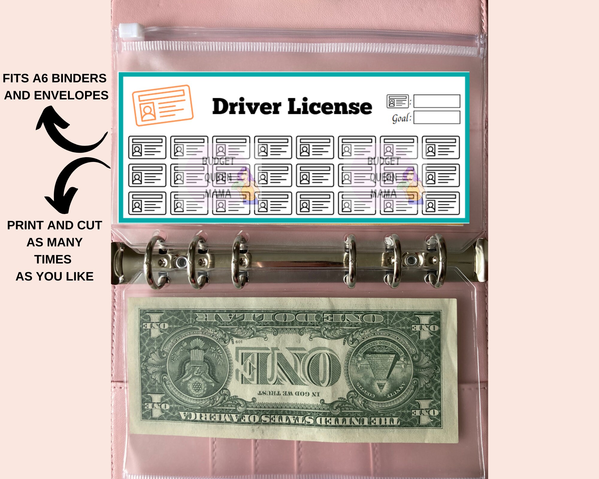 Driver License Savings Challenge Driver License Tracker - Etsy